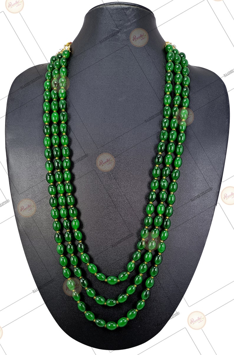 RAADHE CREATION Moti Mala for Men Necklace Groom Pearl Sherwani ...