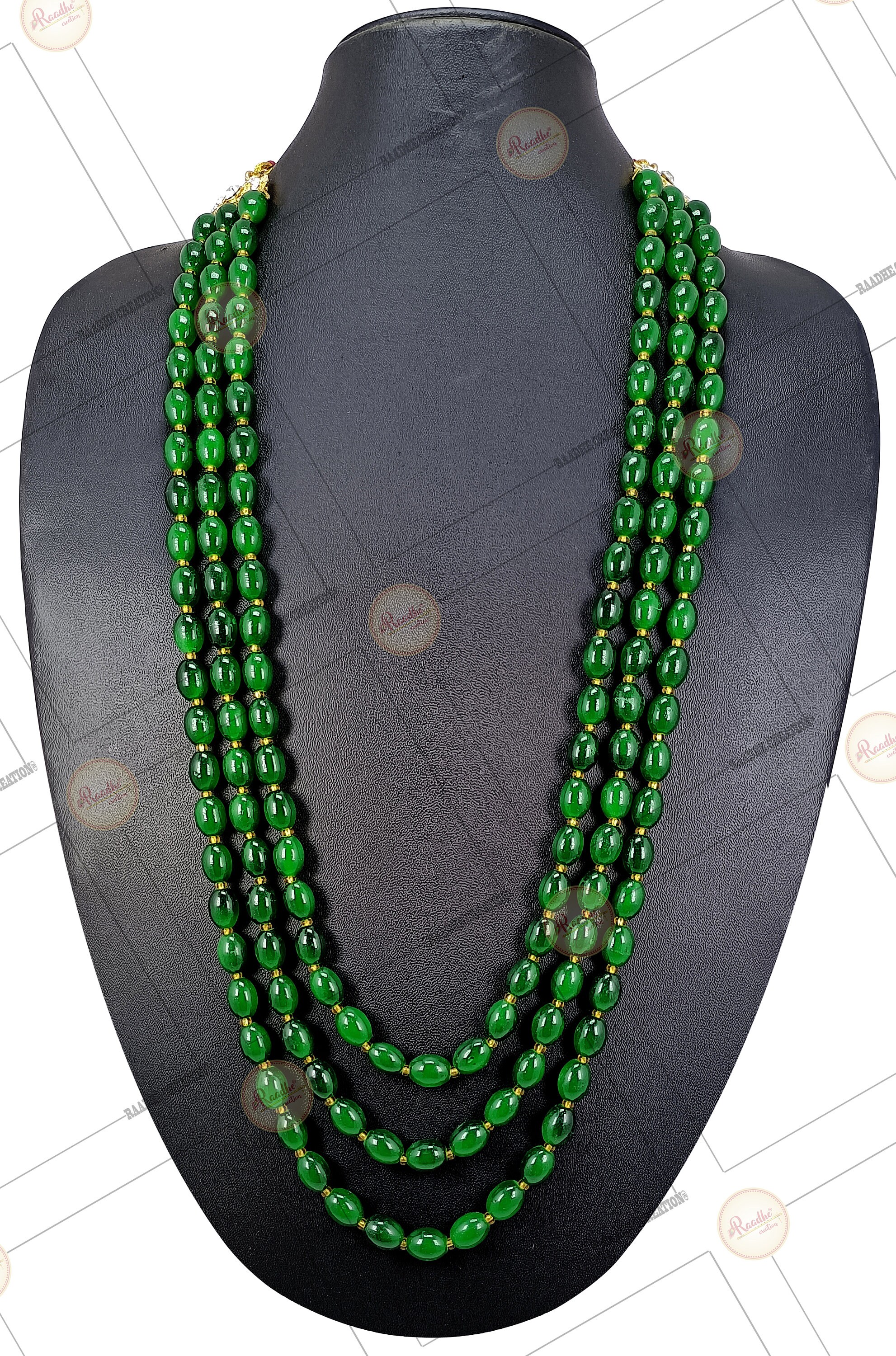 RAADHE CREATION Moti Mala for Men Necklace Groom Pearl Sherwani ...