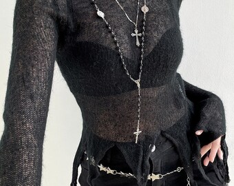 Grunge Fairycore Sweater - Etsy