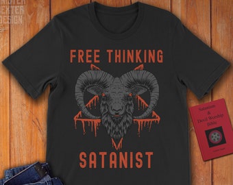 Baphomet and Blood Pentagram Welcome to the Dark Side Satanic Design ...