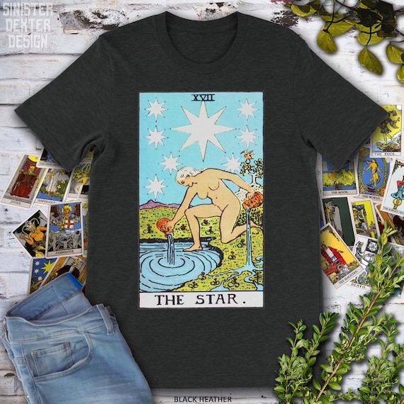 The Star Vintage Tarot Card Original Hand Drawn Rider Waite - Etsy