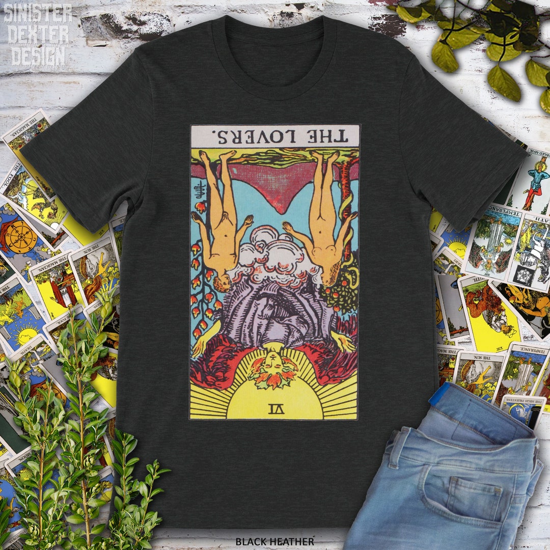 The Lovers Vintage Reversed Tarot Card Original Hand Drawn Rider Waite ...