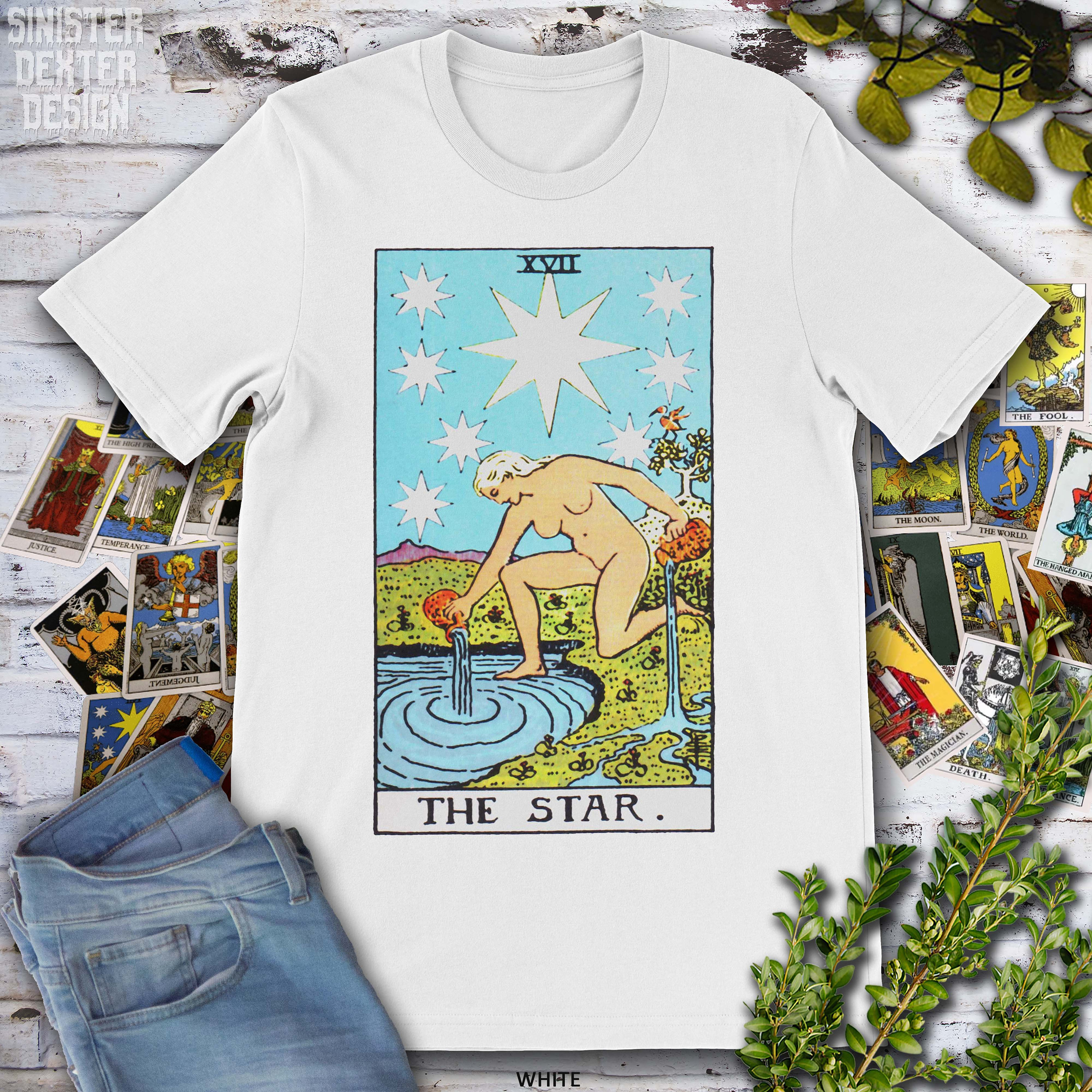 The Star Vintage Tarot Card Original Hand Drawn Rider Waite Deck T ...