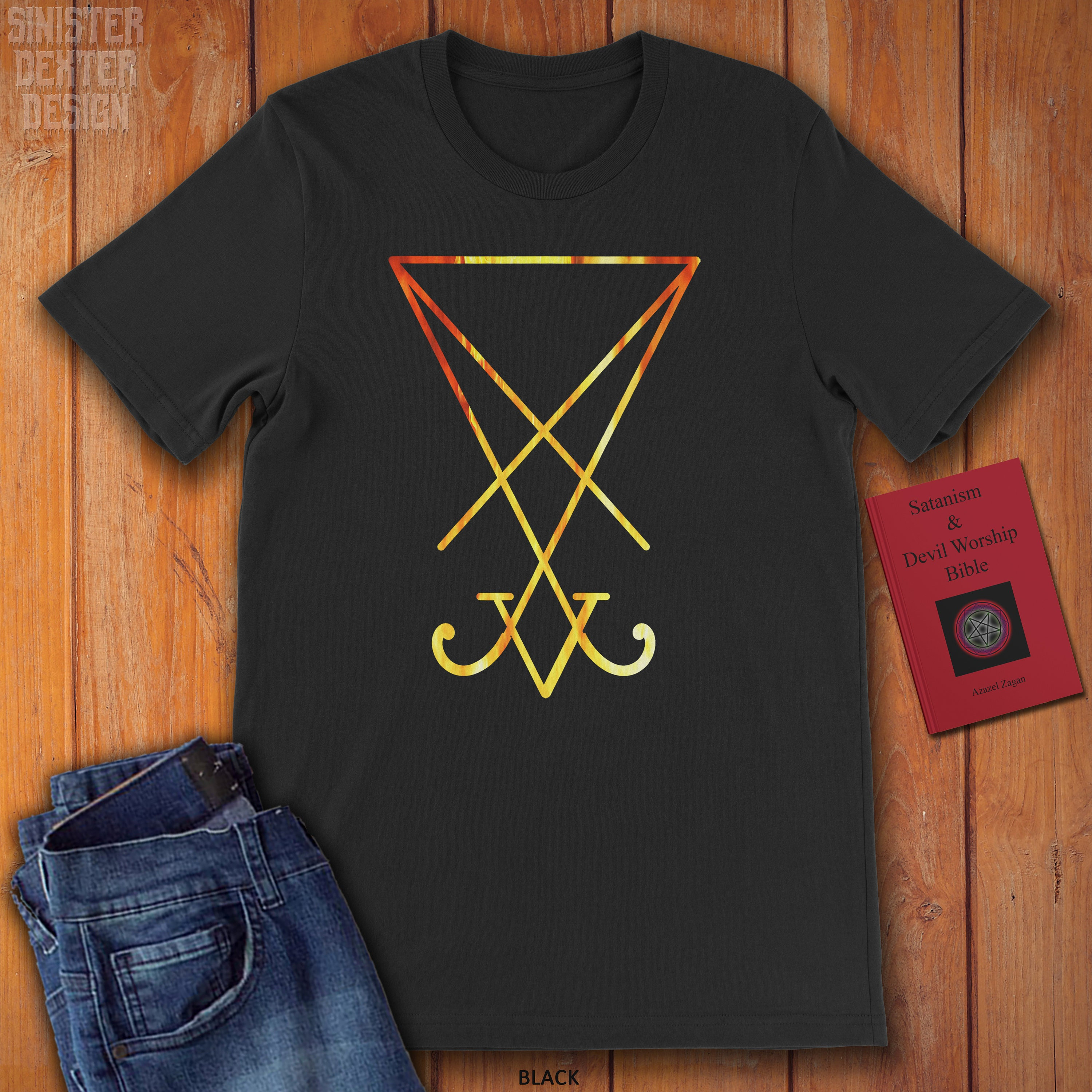 Sigil of Lucifer or Signature of Satan - Satanic Design With Hellfire ...