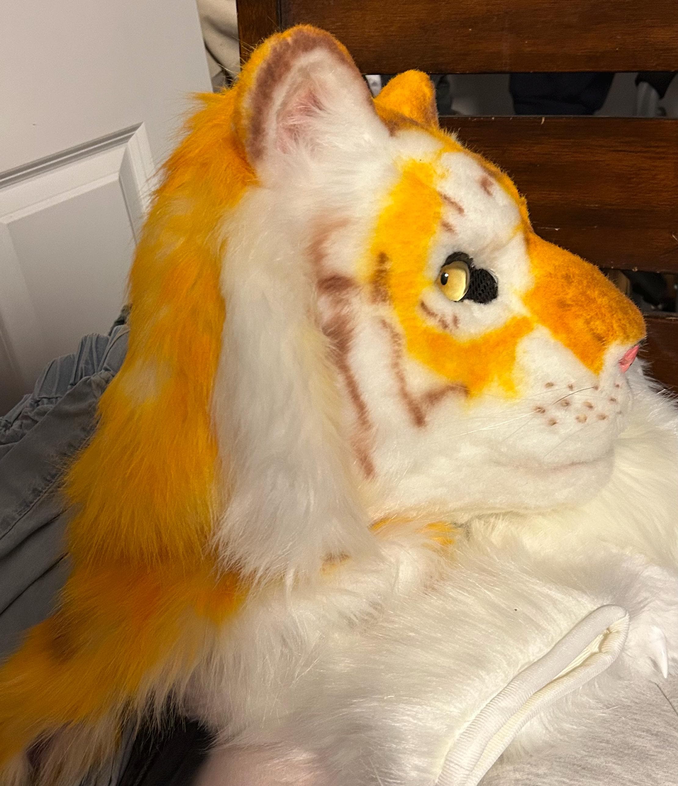 Golden Tiger Micro Partial Fursuit - Character Rights, Head and Paws - Etsy