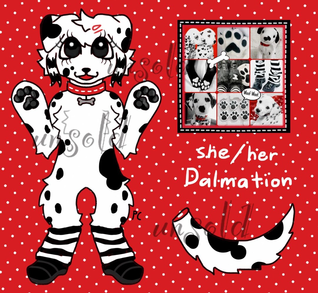 Dotty Dalmatian Adopt, No Ai Used, Comes With Character Rights - Etsy