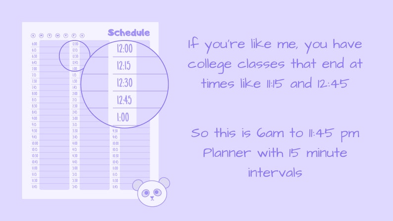 Plum (purple) Pastel Panda Planner - Etsy