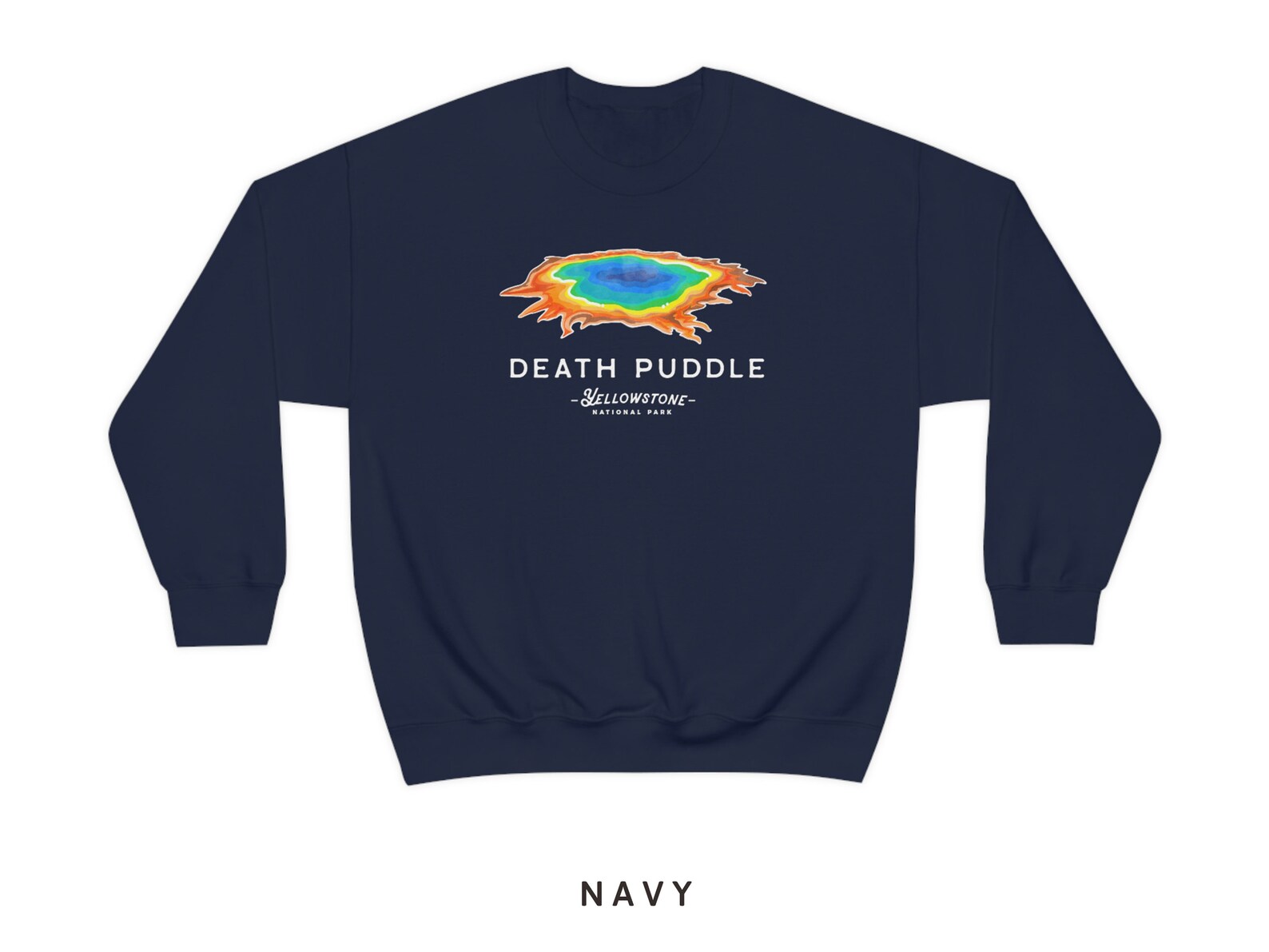 Yellowstone Grand Prismatic Death Puddle Sweatshirt National - Etsy