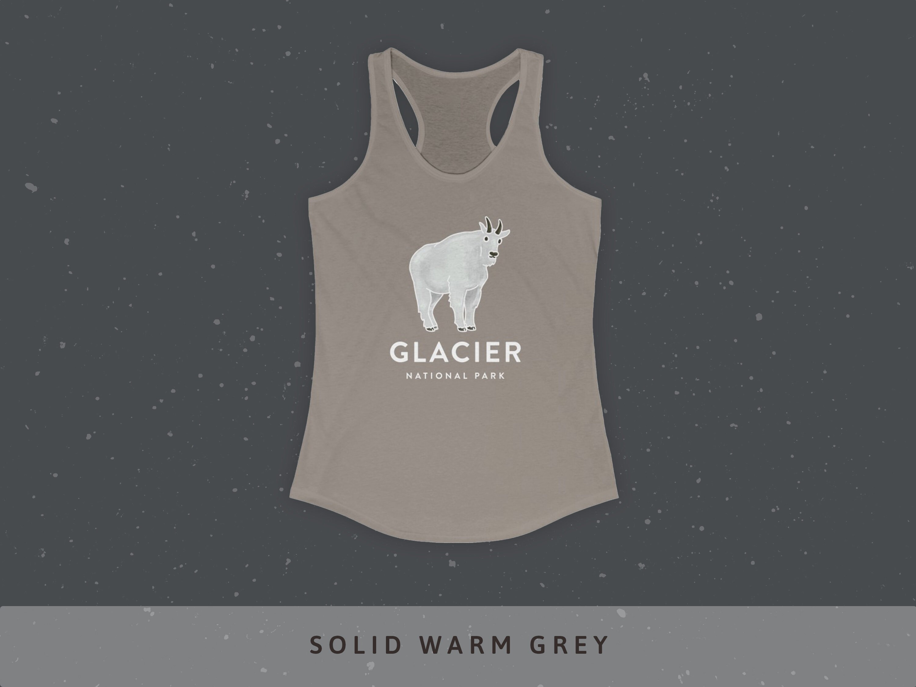 Glacier National Park Mountain Goat Graphic Tank Top Travel - Etsy