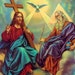 Catholic Holy Trinity God the Father Son Holy Ghost Blessed Heaven ...