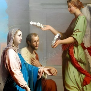Catholic Marriage Wedding Printable Virgin Mary Espousal to Saint ...