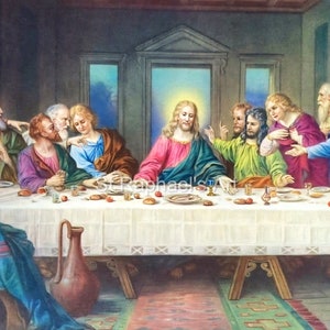 Jesus Last Supper Apostles Holy Week Lent Easter Holy Mass Catholic ...