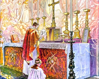 Mass Catholic Art - Etsy