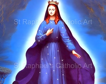 Our Lady of Hope of Pontmain France Laminated Holy Prayer Cards. Our ...