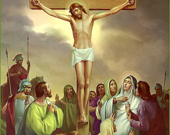 Way of the Cross Complete 14 Stations Jesus Crucifixion Stations of the ...