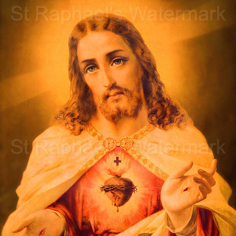 Heart of Jesus - Etsy
