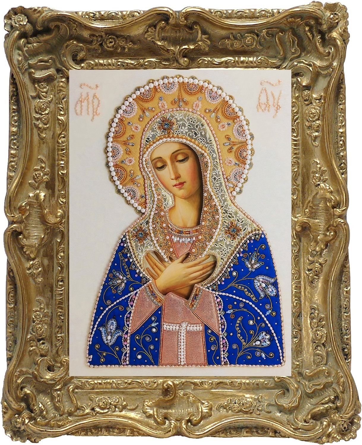 Beautiful Virgin Mary Icon Catholic Orthodox Our Lady Digital Downloads ...