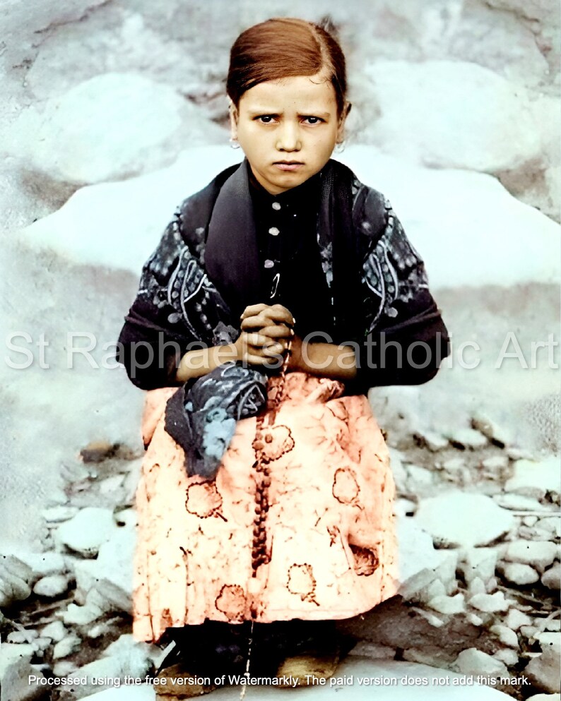 St Jacinta Marto Fatima Our Lady Apparition Portugal 1917 Catholic ...
