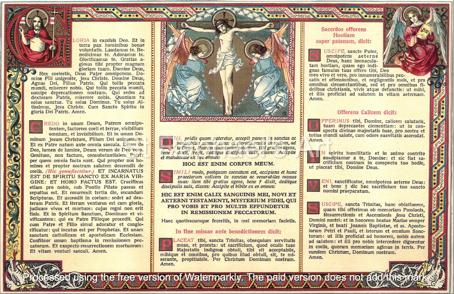 Latin Mass Altar Cards Traditional Catholic Tridentine Pre Vatican 2 ...