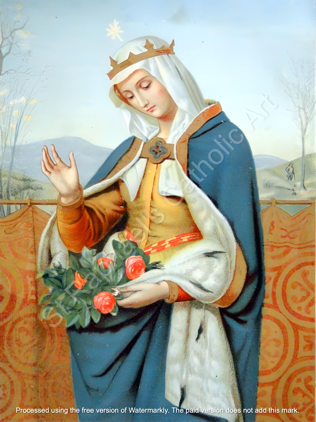 St Elizabeth of Hungary Catholic Holy Pictures Patron Saint Beggars ...