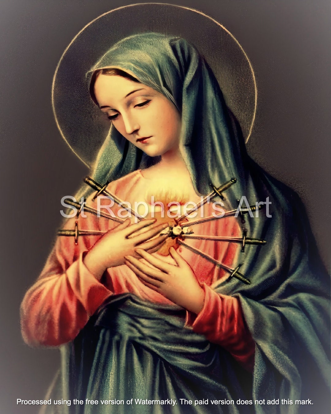 Our Lady Sorrows Mother Virgin Mary Catholic Digital Downloads - Etsy