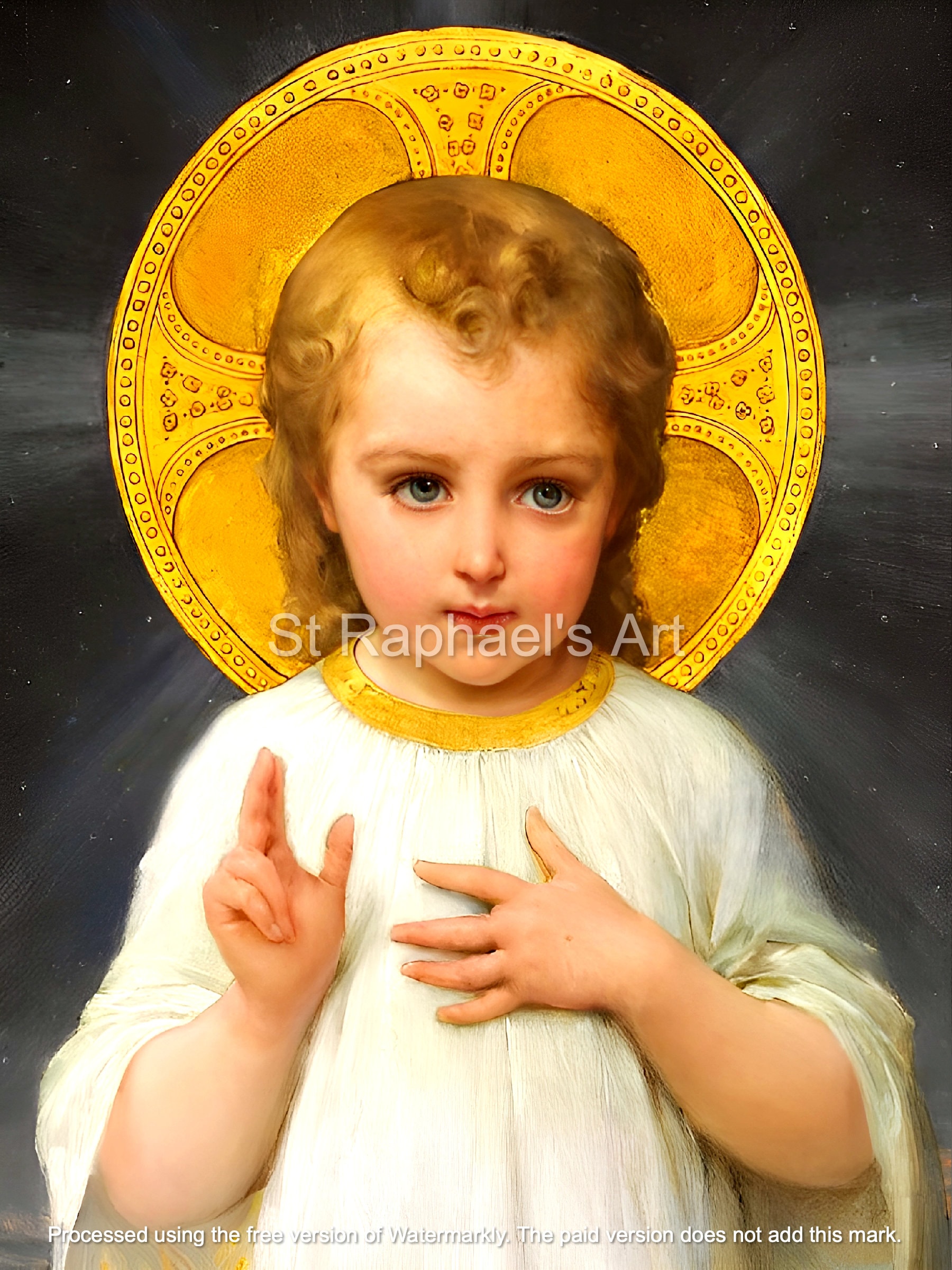 Child Jesus Infant Holy Picture Catholic Devotion Digital Downloads X5 ...