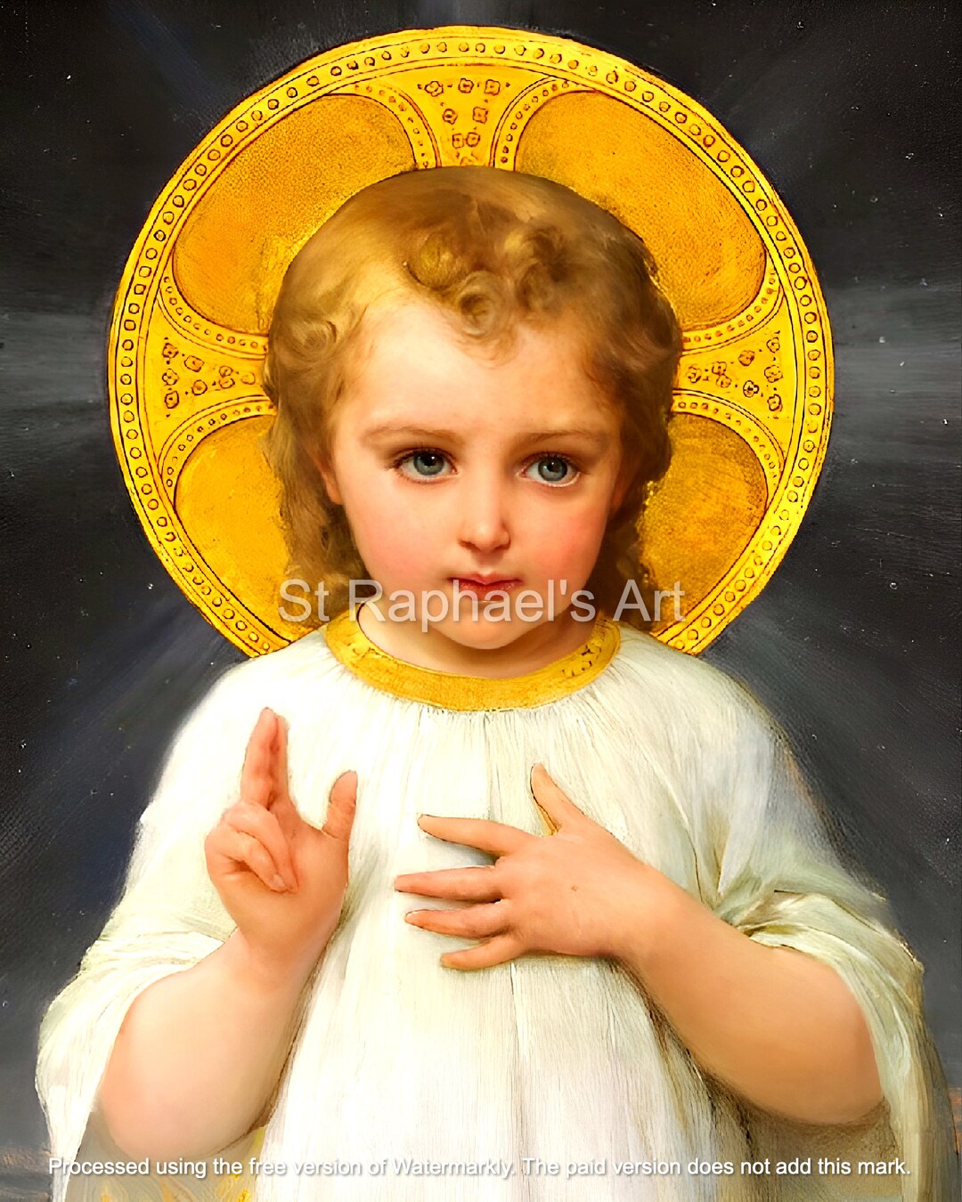 Child Jesus Infant Holy Picture Catholic Devotion Digital Downloads X5 ...