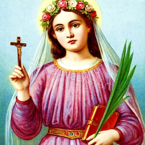 Saint Caroline Patron Saint of Purity Catholic Girls Digital Downloads ...