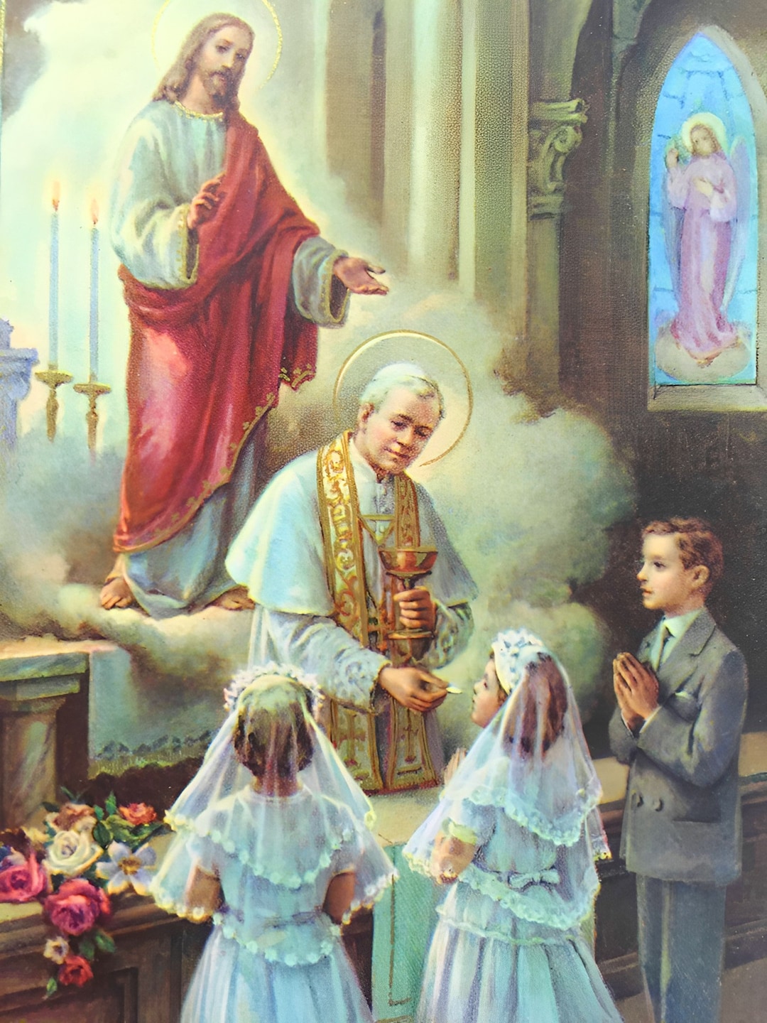 St Pius X First Communion Jesus Traditional Latin Mass - Etsy