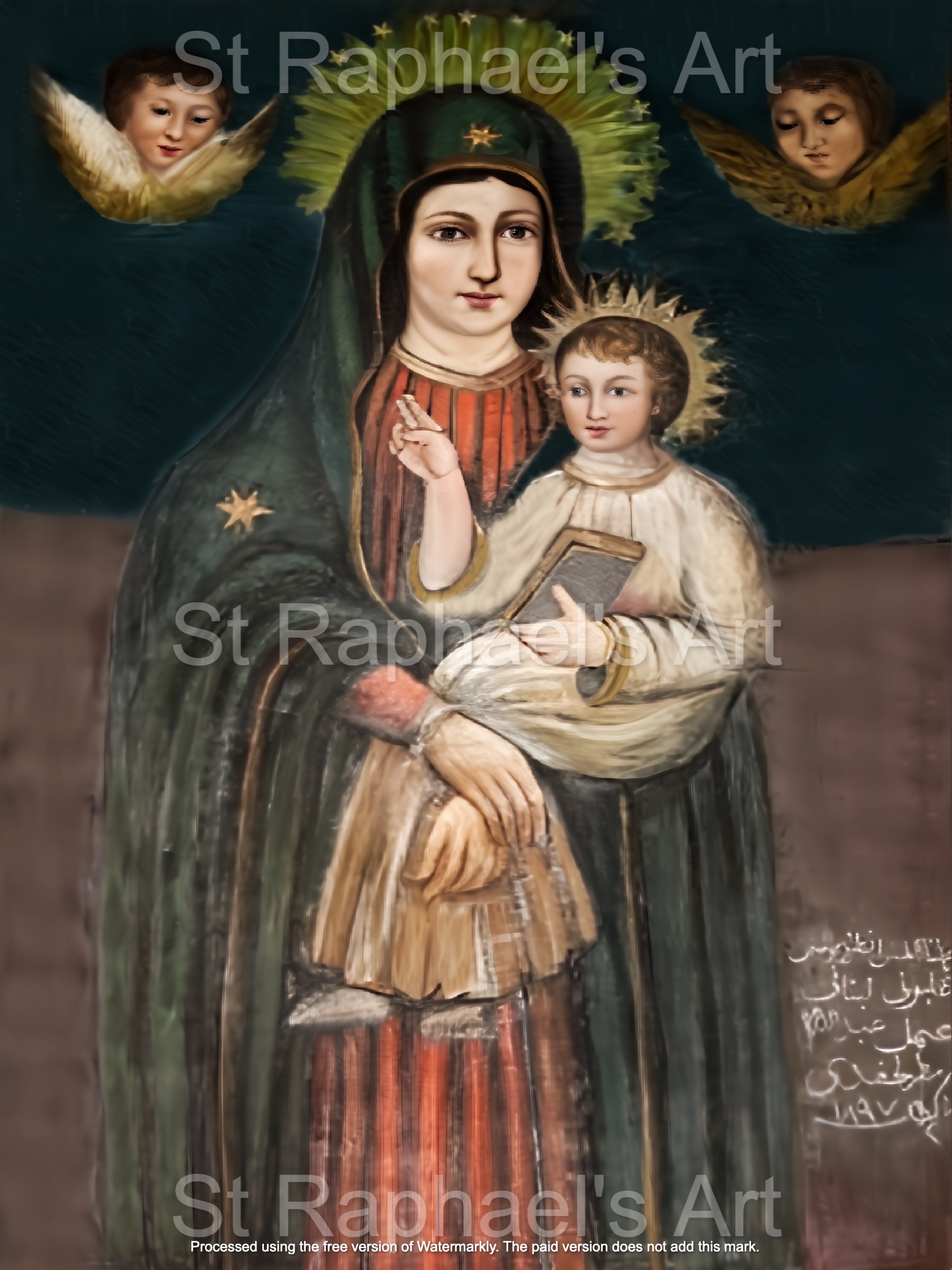 Our Lady of Elige Maronites Lebanon Eastern Catholic Church Icon Virgin ...