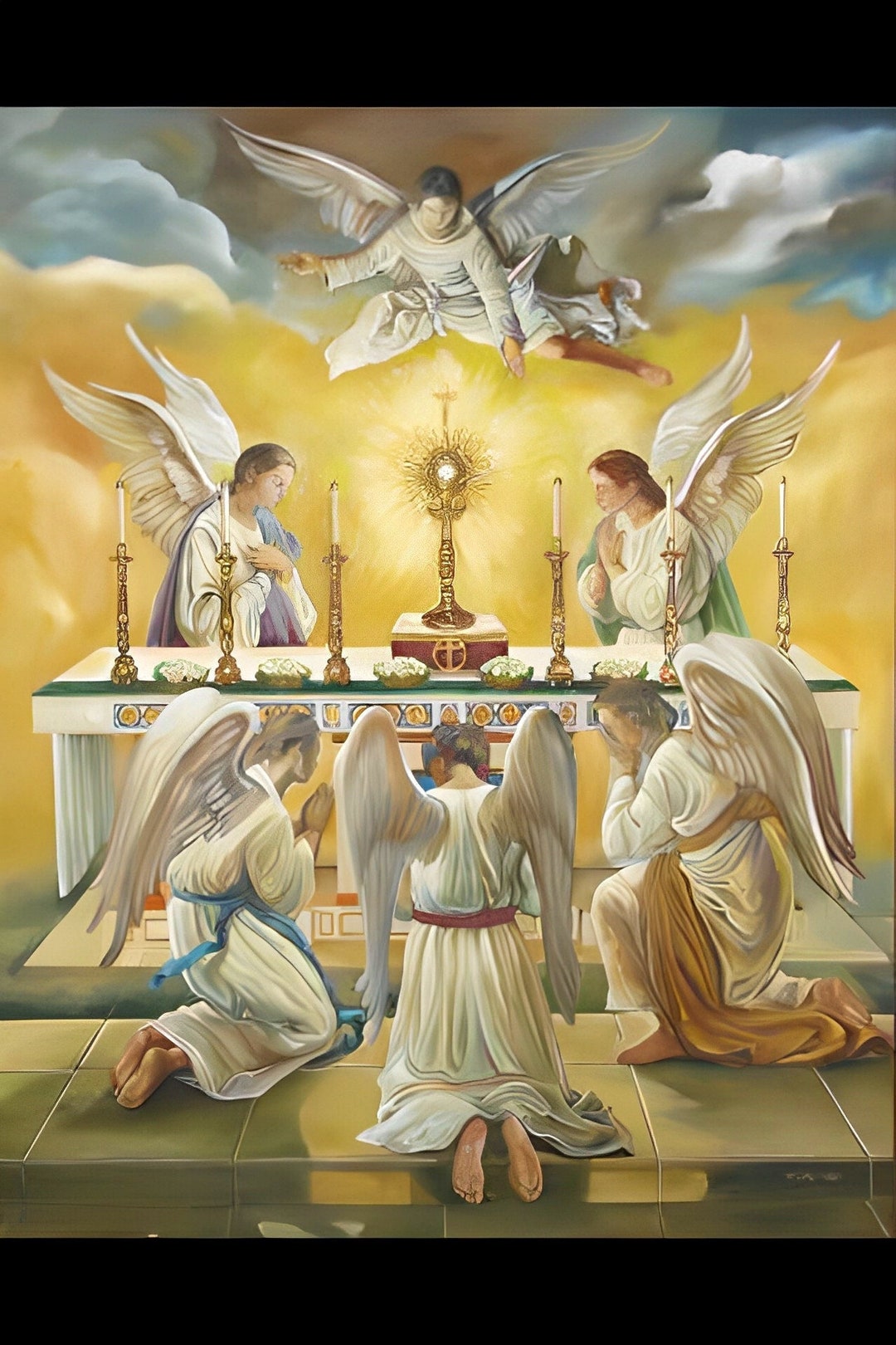Blessed Sacrament Adoration of the Angels Benediction Catholic Art ...
