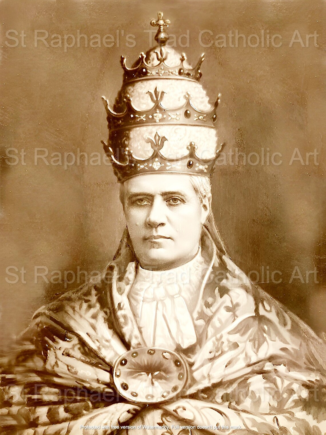 Pope Pius X Papal Tiara Art, Vatican Church (digital Downloads) - Etsy
