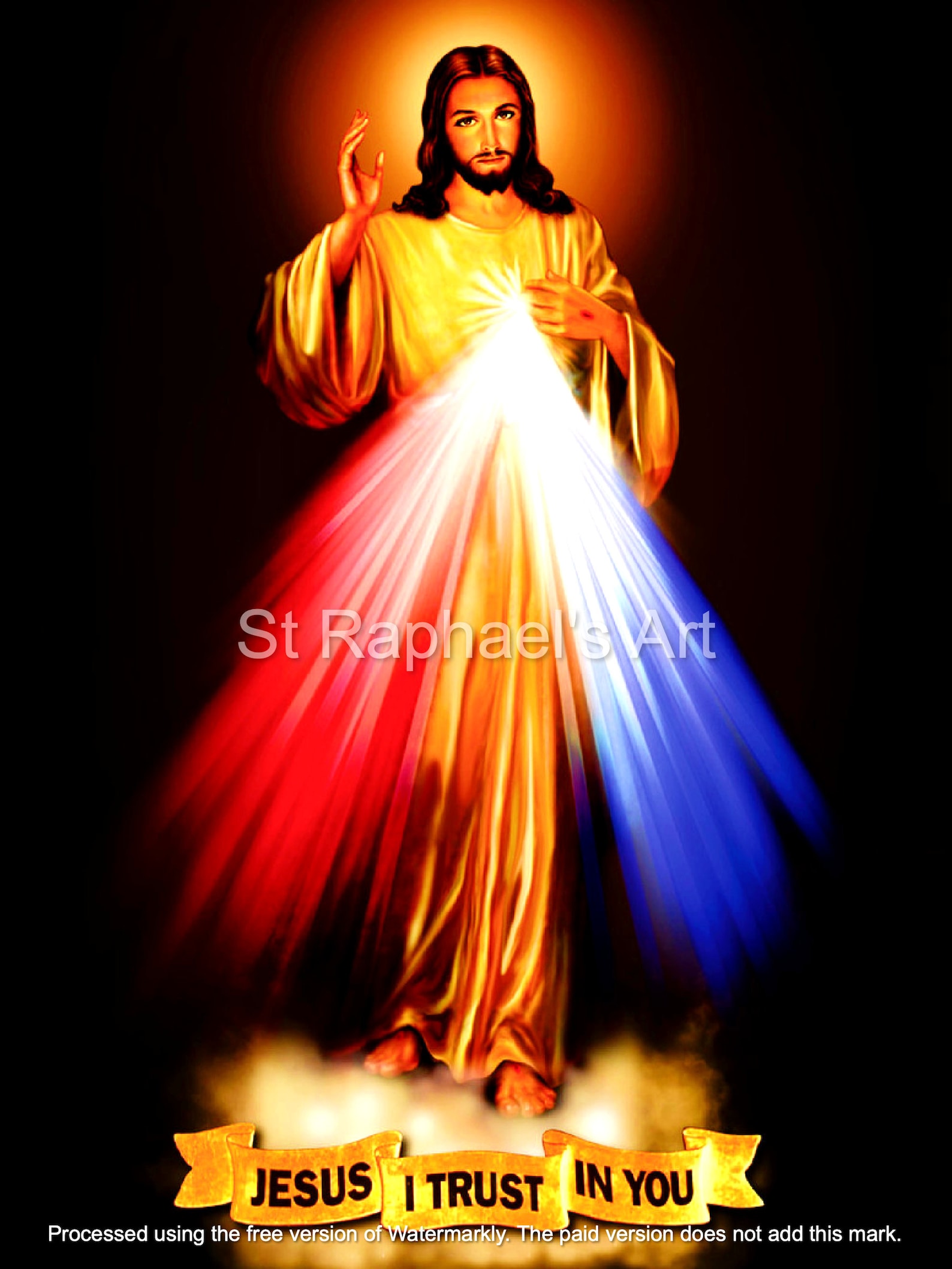 Jesus I Trust in You - Divine Mercy - Catholic - Digital Downloads - Etsy