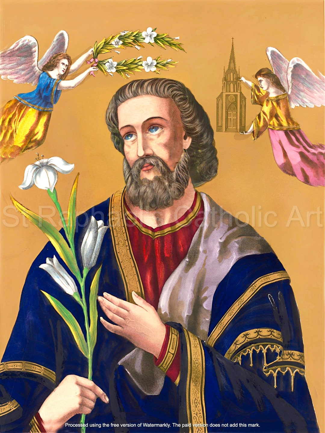 Saint Joseph Father Patron of the Holy Catholic Church - Etsy