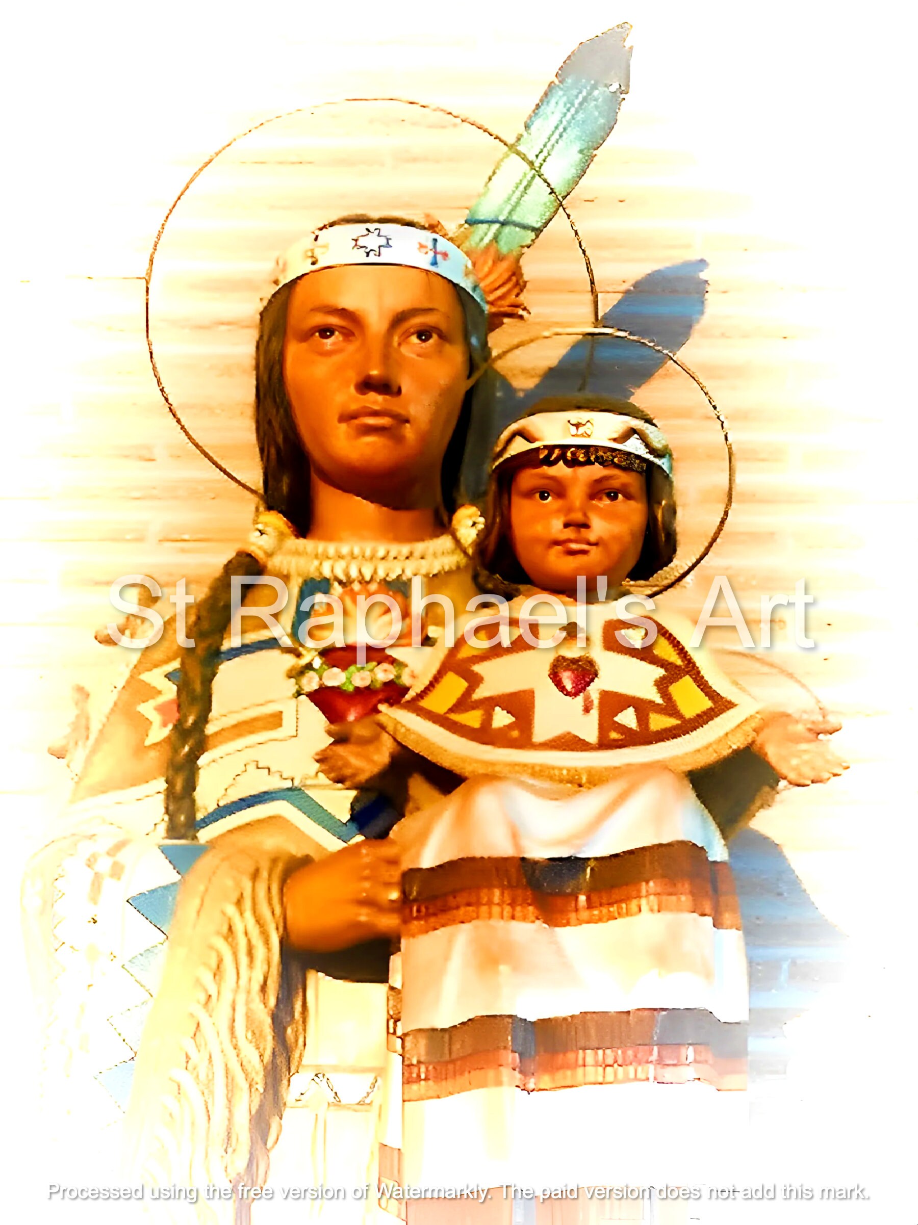 St Kateri Tekakwitha Catholic Native American Indian Catholic Virgin ...