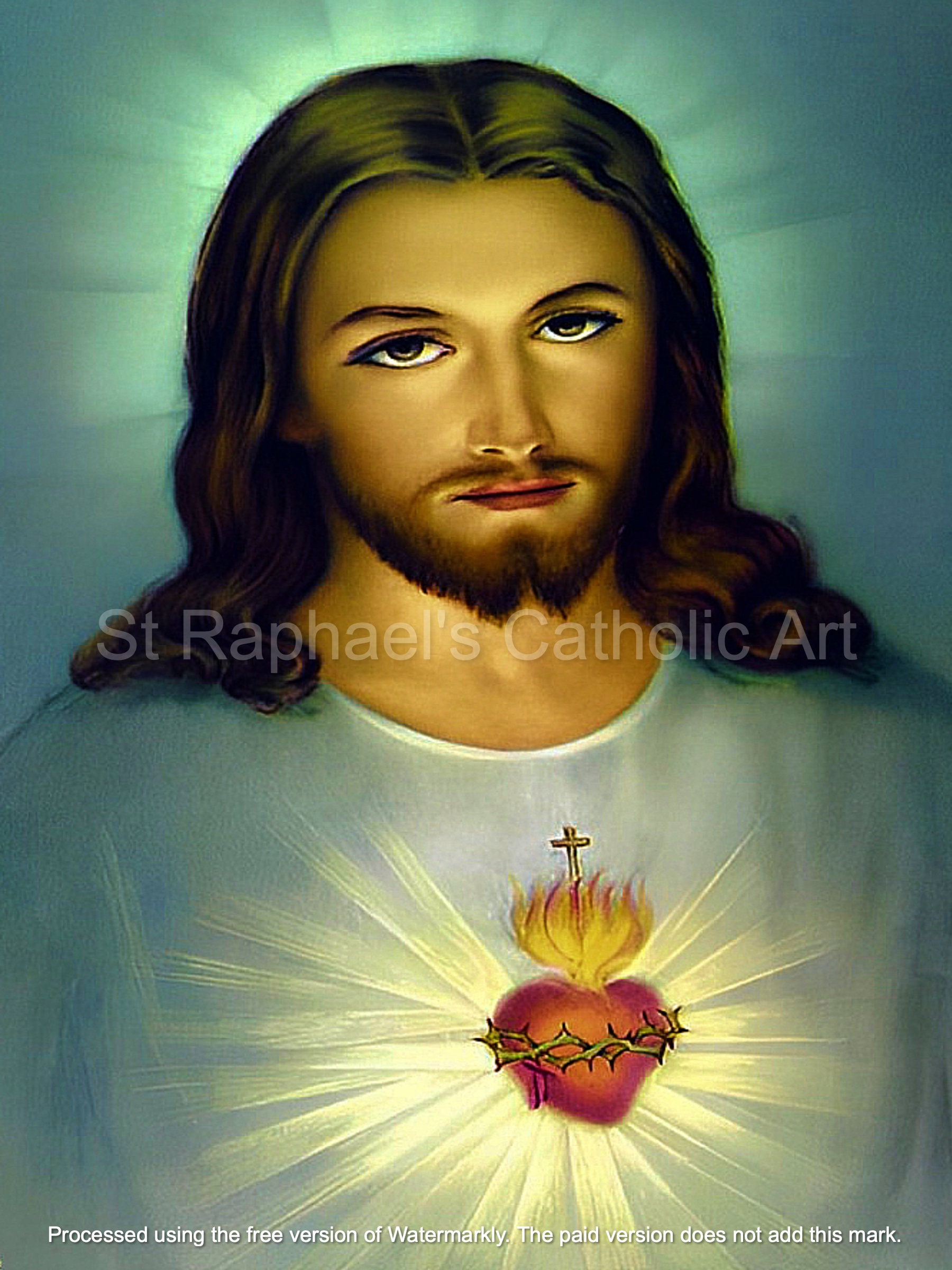 Divine Mercy - Sacred Heart - Jesus - Love - Catholic Art - Digital ...