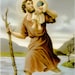 St Christopher Patron Saint of Travellers Child Jesus Devotion ...