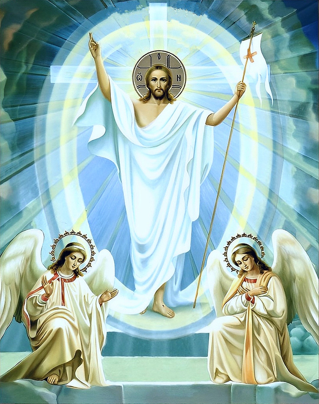 Catholic Orthodox Jesus Easter Sunday Risen From the Dead Alleluia ...