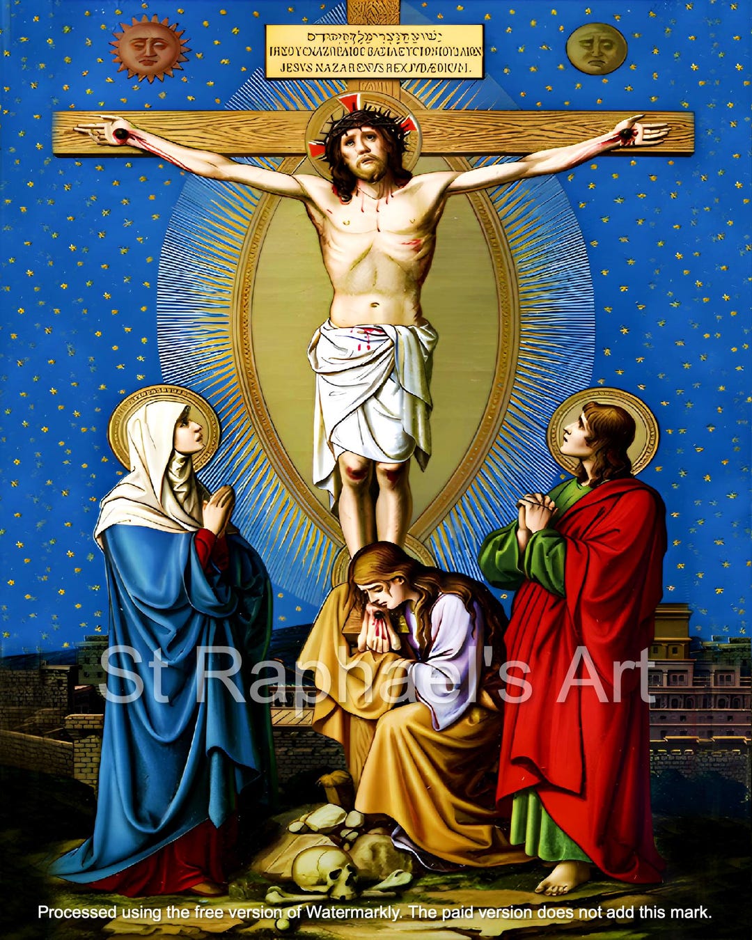 Jesus Dies on the Cross Holy Crucifixion Scene Catholic Mass Picture ...