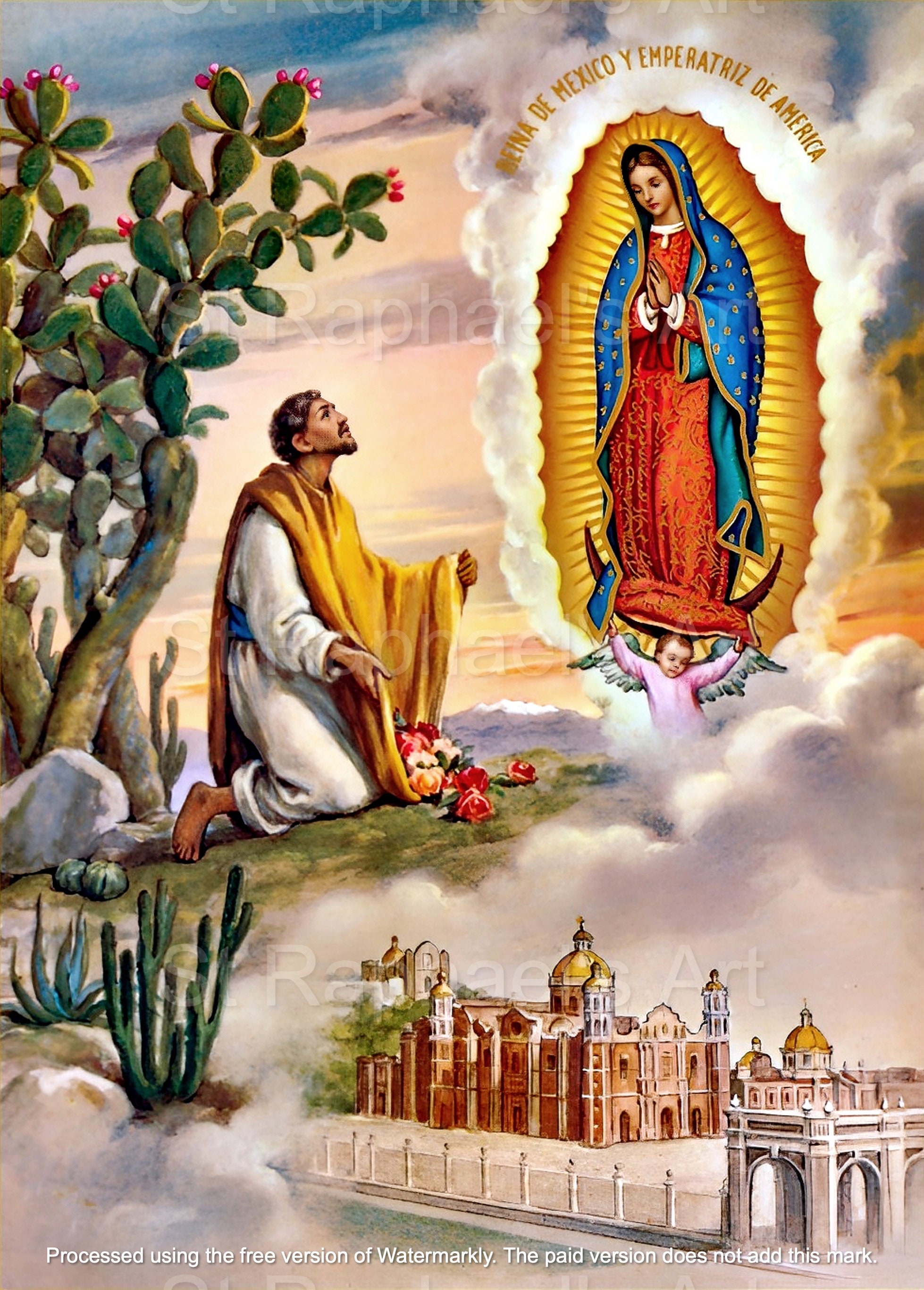 Virgin Mary Mexican Art The Virgin Of Guadalupe / La Virgen De
