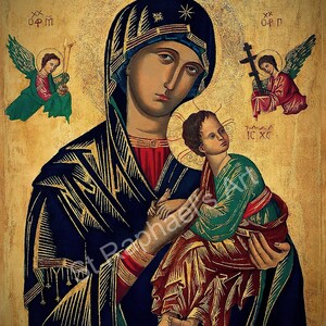 Our Lady of Perpetual Help Icon Virgin Mary Catholic Byzantine Holy ...