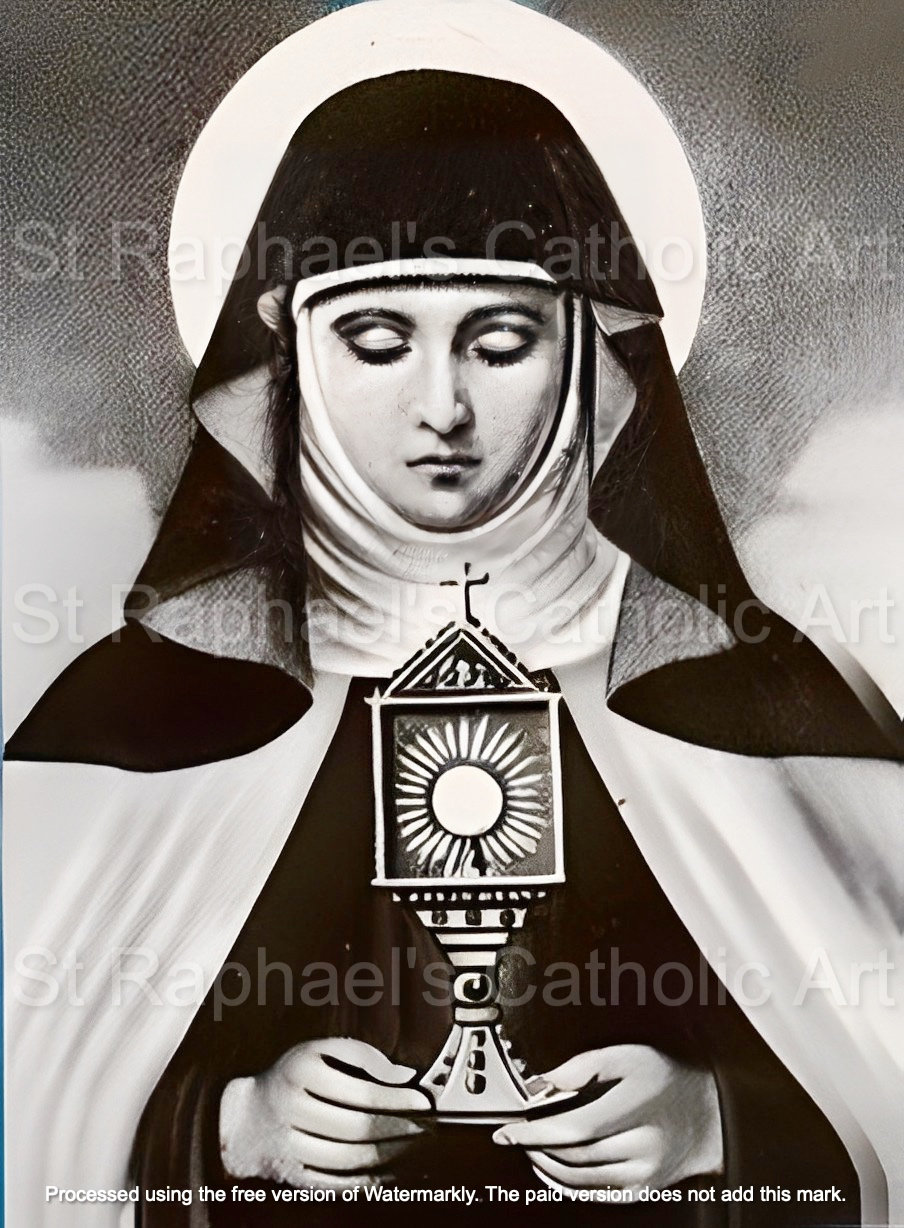 St Clare of Assisi Antique Catholic Italian Art Fest Day August - Etsy