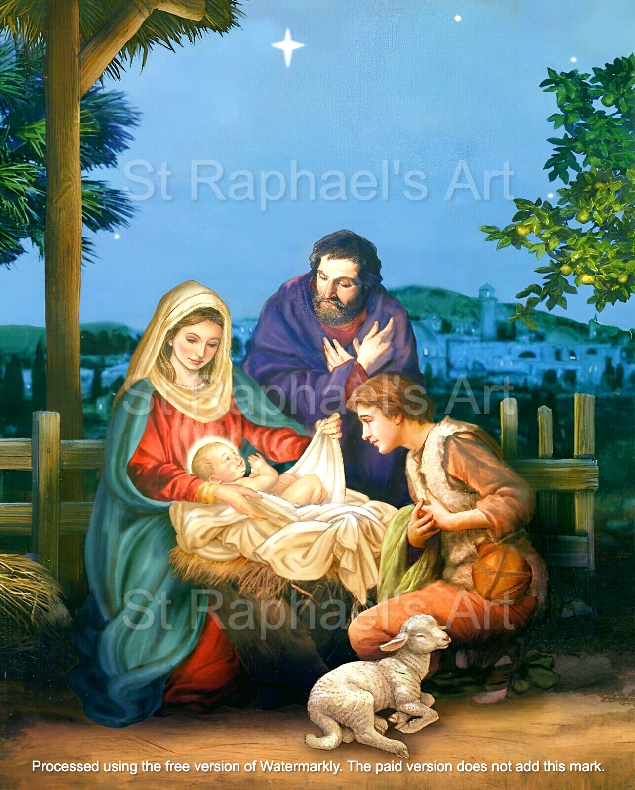Christmas Nativity Birth of Jesus Bethlehem Star Picture Downloads - Etsy