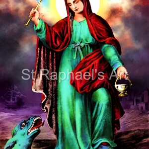St Martha Icon Catholic Christianity Holy Woman Saint Spiritual Digital ...
