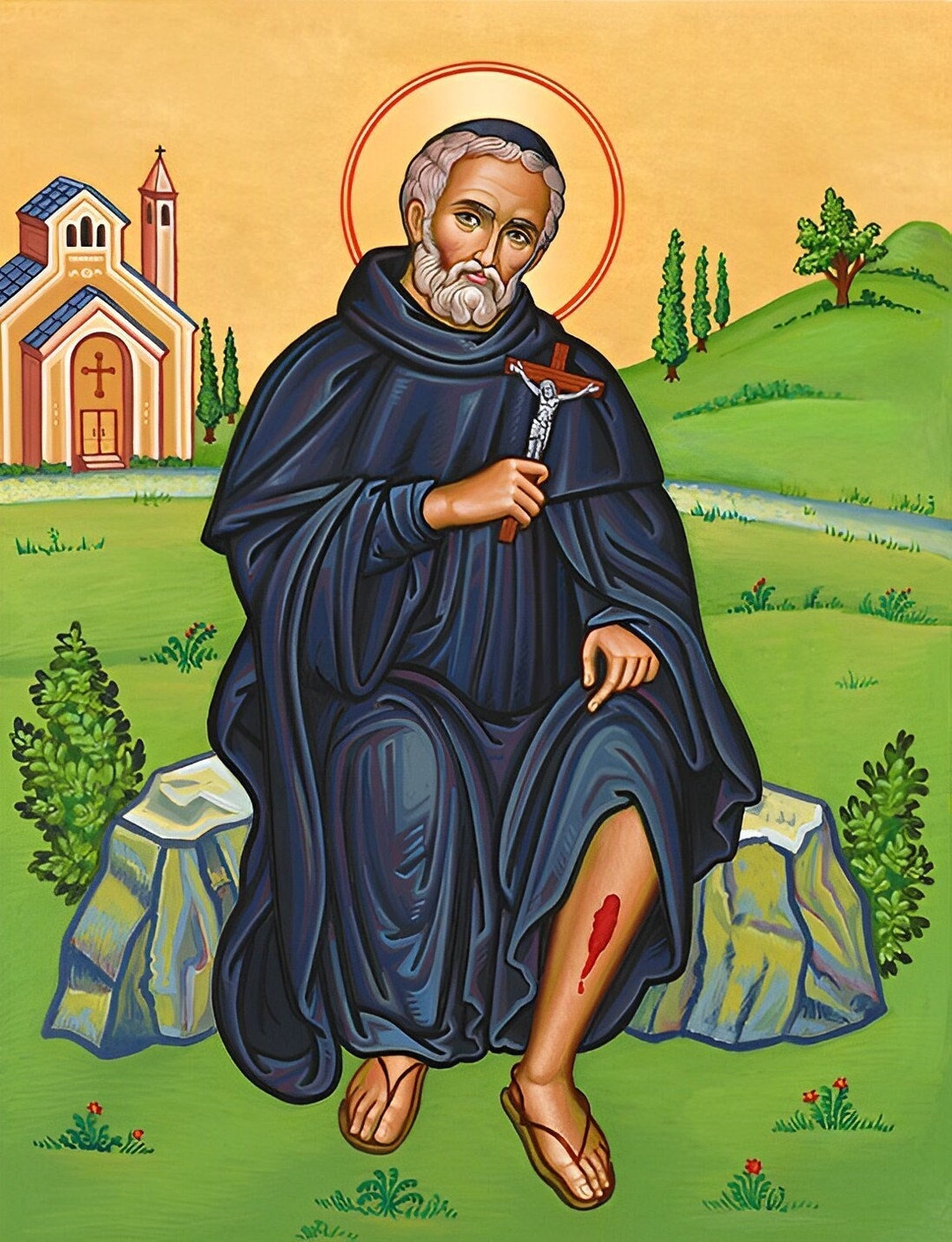 St Peregrine Cancer Patron Saint Catholic Pictures X2 Digital Downloads ...