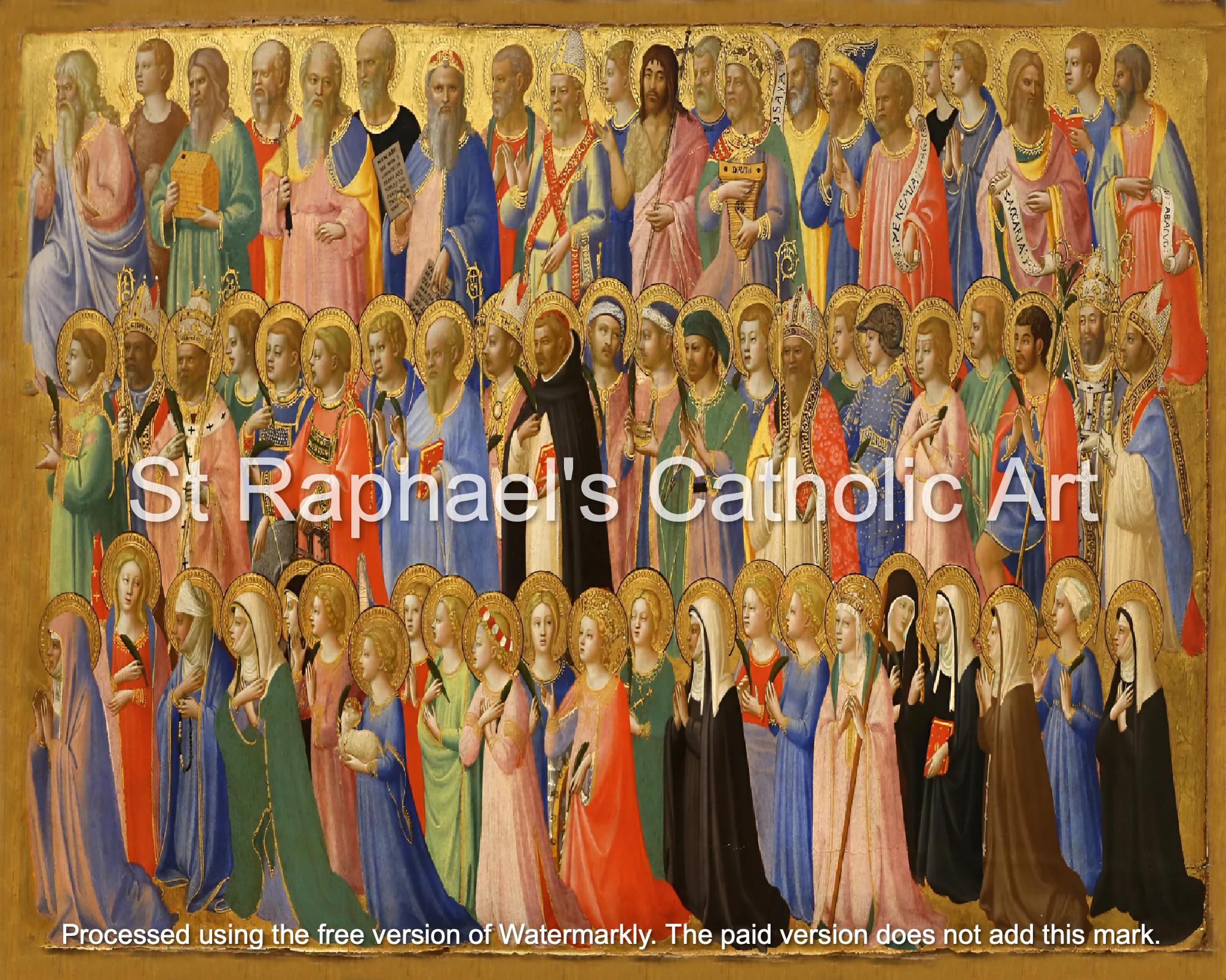 All Saints Catholic Feast Day November 1st Holy Picture Digital ...