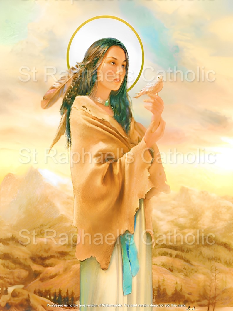 Kateri Tekakwitha American Indian Lily of the Mohawks Catholic Saint - Etsy