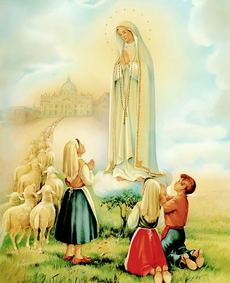 Our Lady of Fatima Digital Downloads X3 Virgin Mary Apparition - Etsy