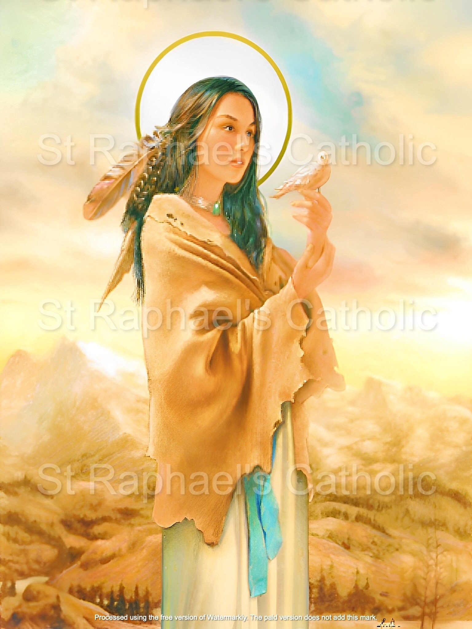 Kateri Tekakwitha American Indian Lily of the Mohawks Catholic Saint - Etsy