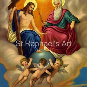 Blessed Trinity - Father Son and the Holy Ghost - Traditional Catholic ...